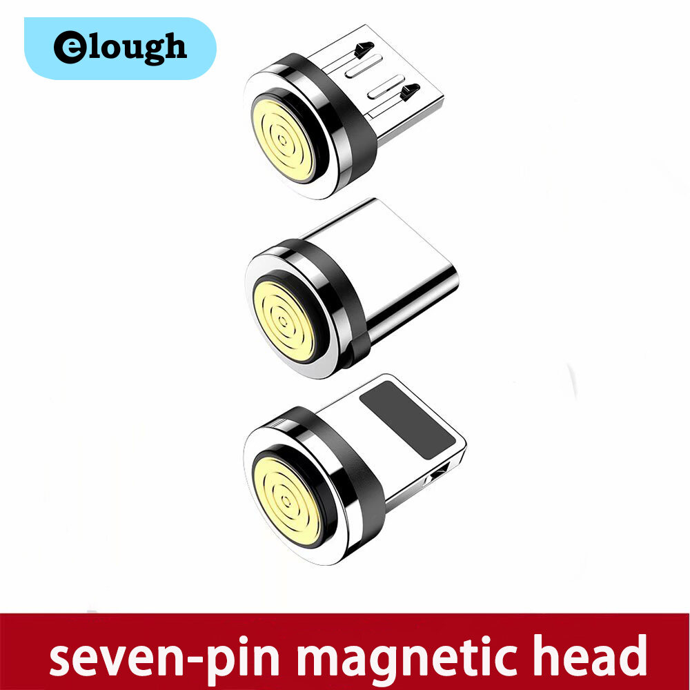 Elough Seven-pin Micro USB/Type C/Lightning Head Plugs For Magnetic ...