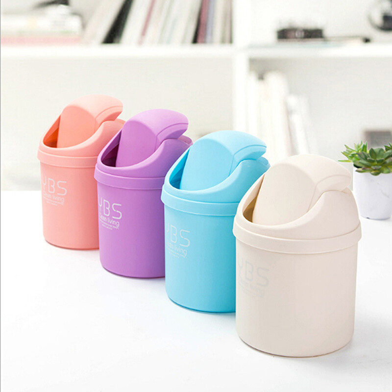 Feng Cute Mini Small Waste Bin For Desktop Garbage Basket Table Home ...