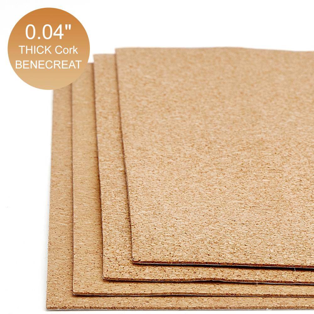 4Sheet 4 Sheet Cork Label Stickers Self Adhesive Craft Stickers ...