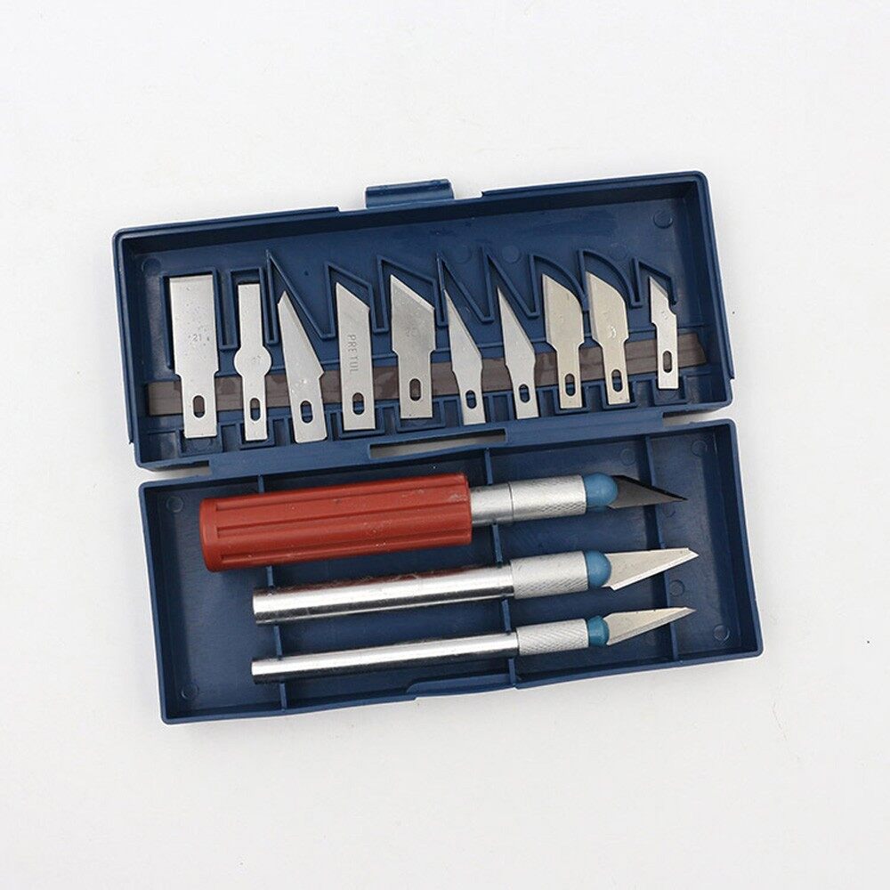13x Precision Cutter Exacto Hand Carving Tool Arts & Craft Hobby Kit ...