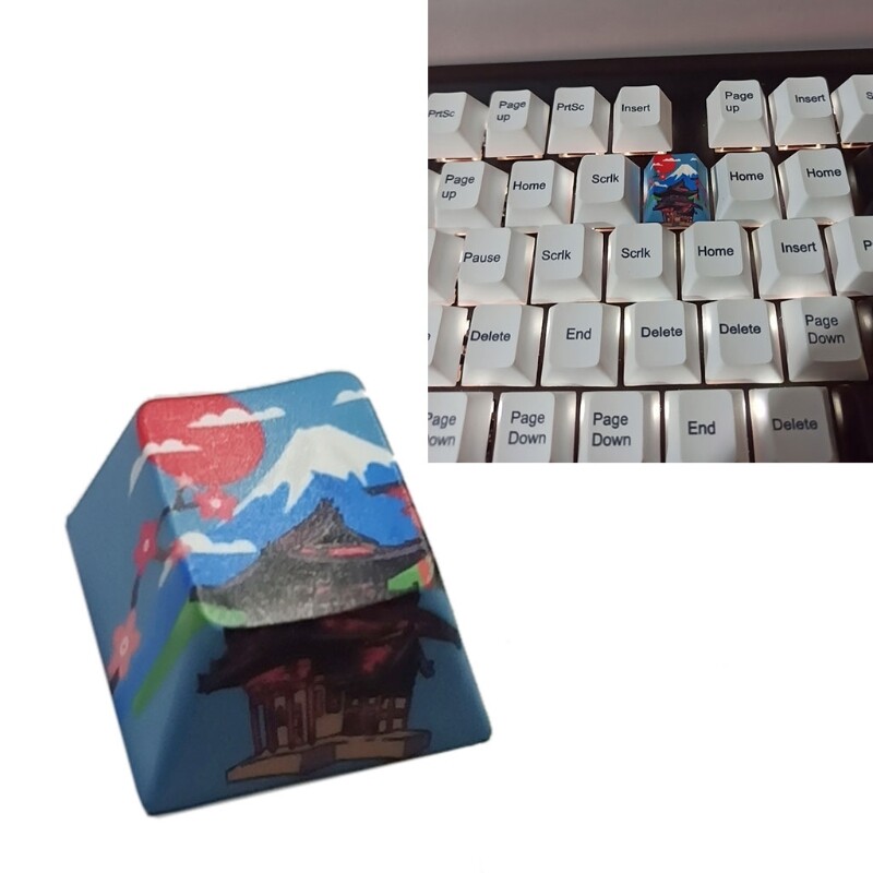 R4 Keycap Cherry Profile ย้อมจุ่มประติมากรรมกุญแจหมวกสำหรับคีย์บอร์ดแบบ ...