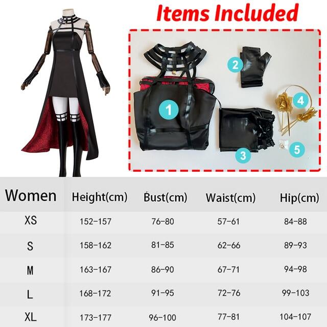 Yor Forger Cosplay Anime Spy X Family Cosplay Wig Black Dress Outfit ...