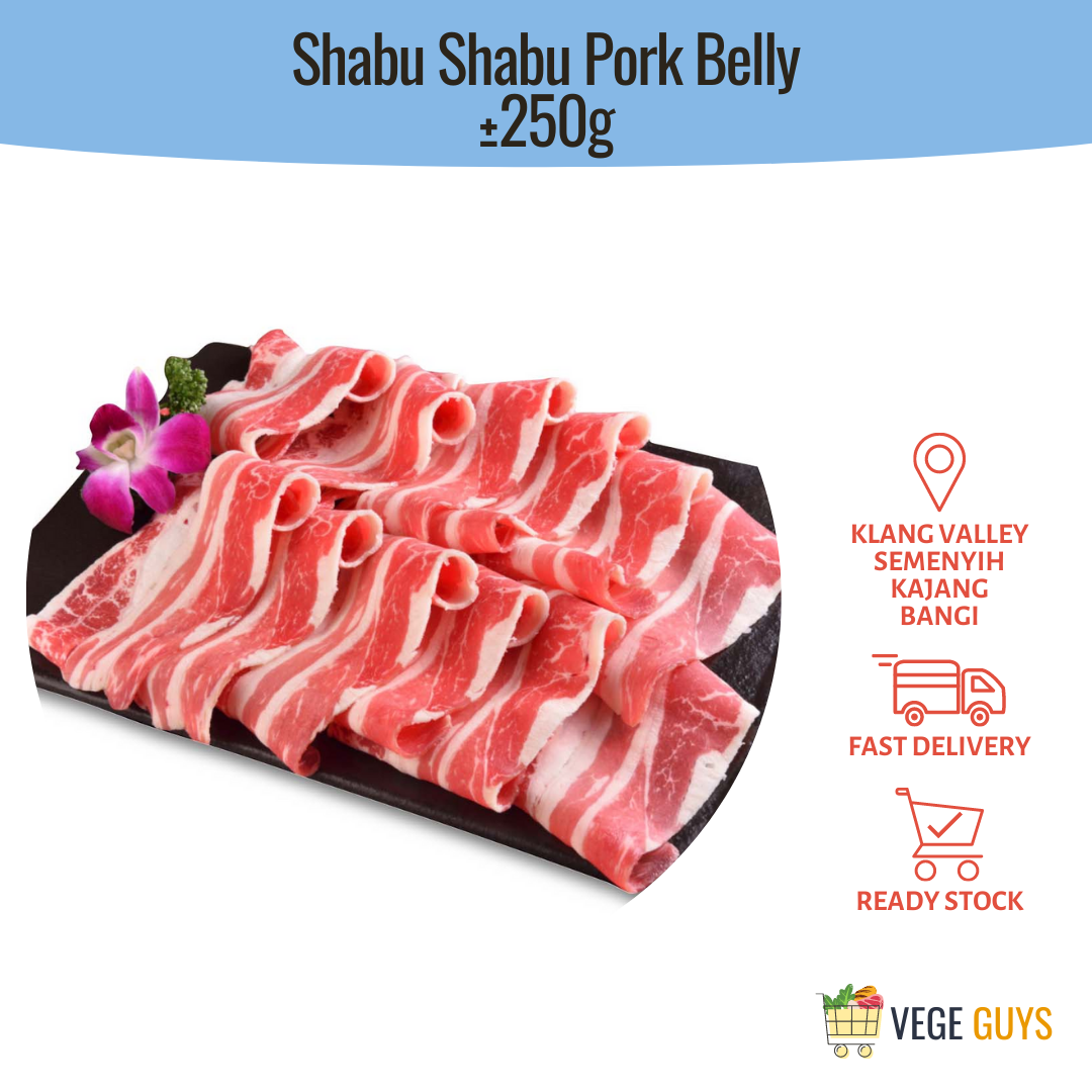 Pork Belly Shabu Shabu 涮涮肉 (花肉) (+/- 250g) | Lazada