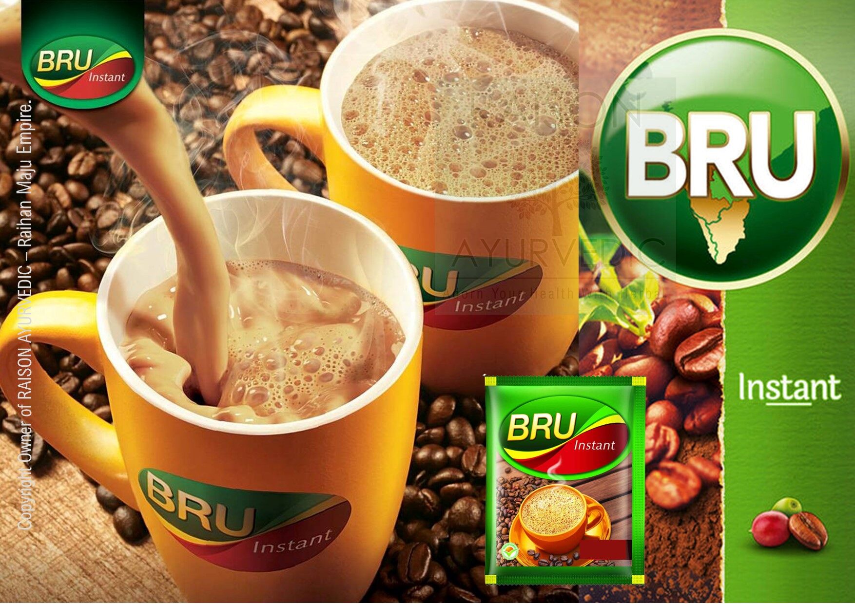 Bru Instant Coffee Sachet - 2.2gm - [Pack Of 3] | Lazada