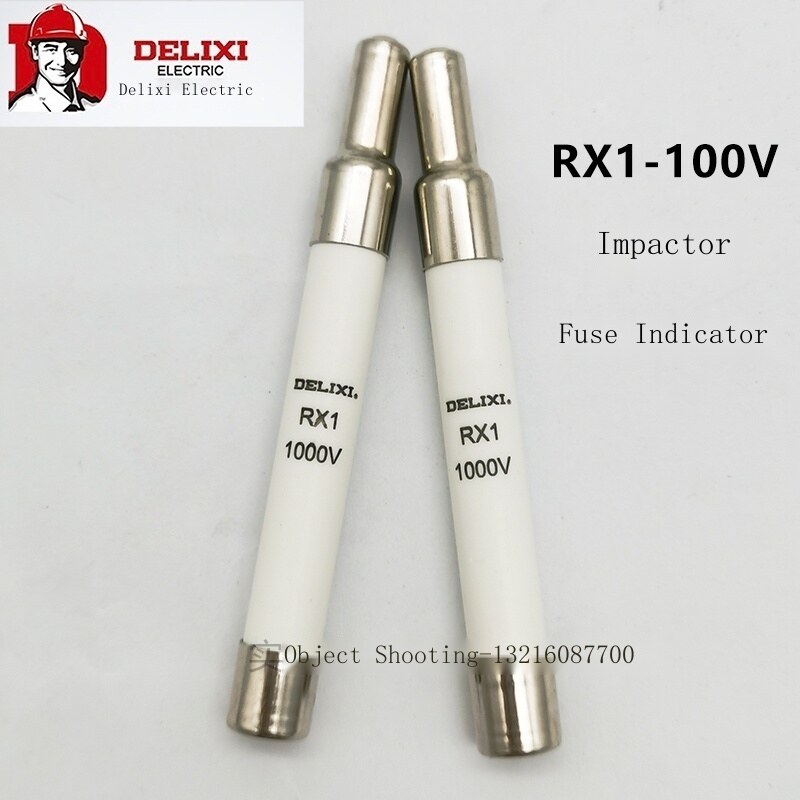2022 ☆ Delixi ฟิวส์ RX1-1000V Impactor ฟิวส์สัญญาณไฟแสดงสถานะ RX1 RX2 ...