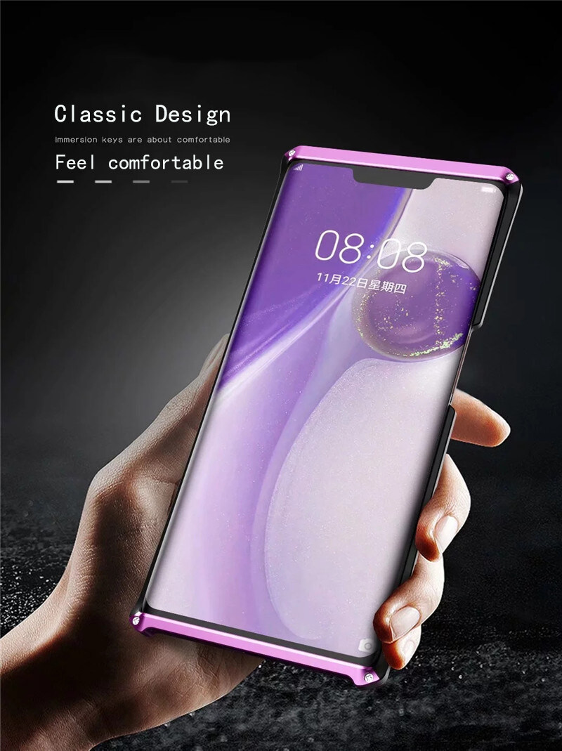 สำหรับHuawei Mate 30 Pro CaseโลหะอลูมิเนียมCase Perfectรู้สึกหรูหราHard ...