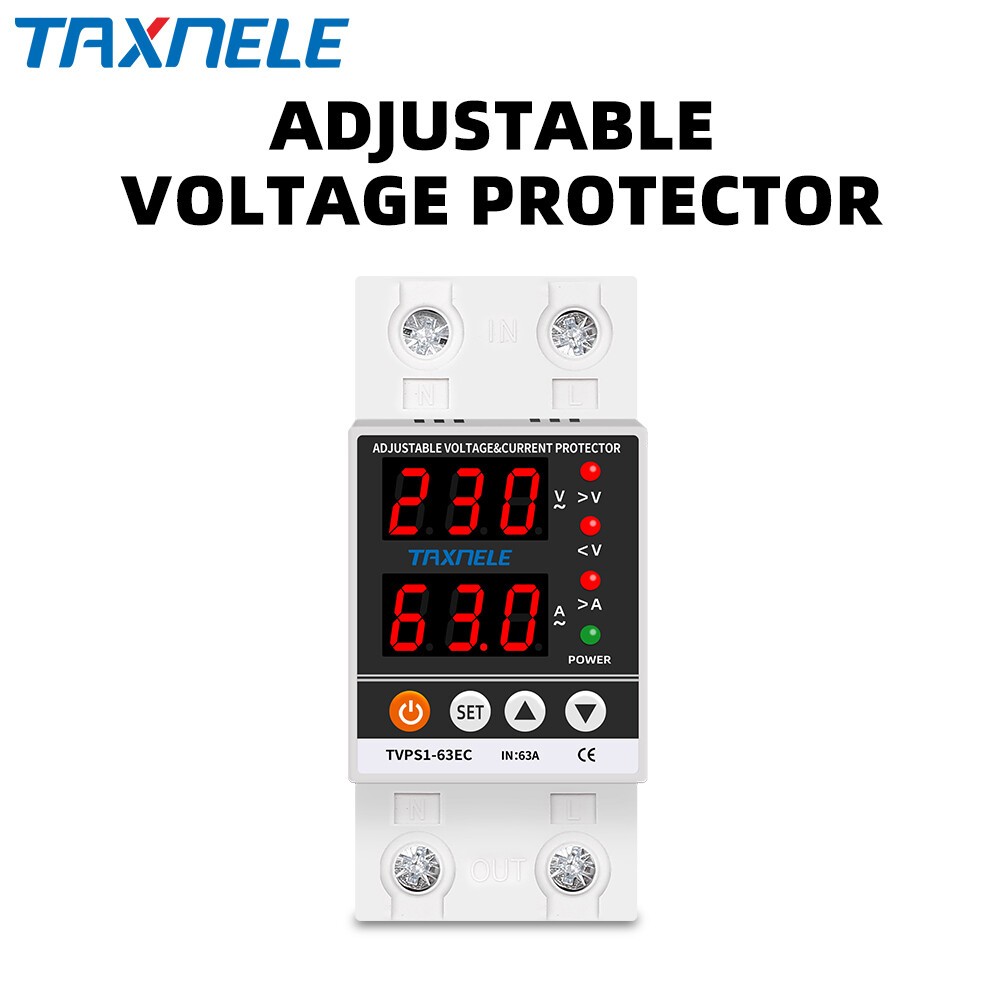 Dual Display Adjustable Voltage Protector Over Voltage Current and ...
