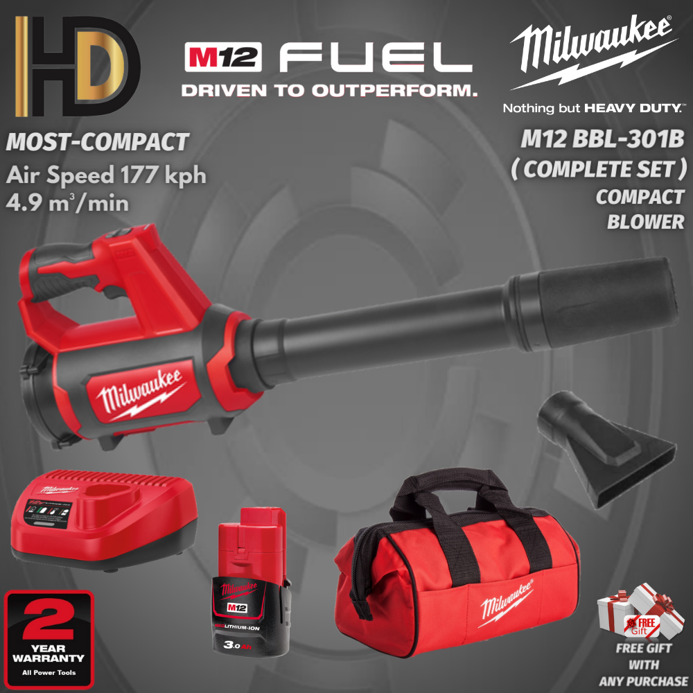 Milwaukee M12 BBL Compact Blower | Lazada