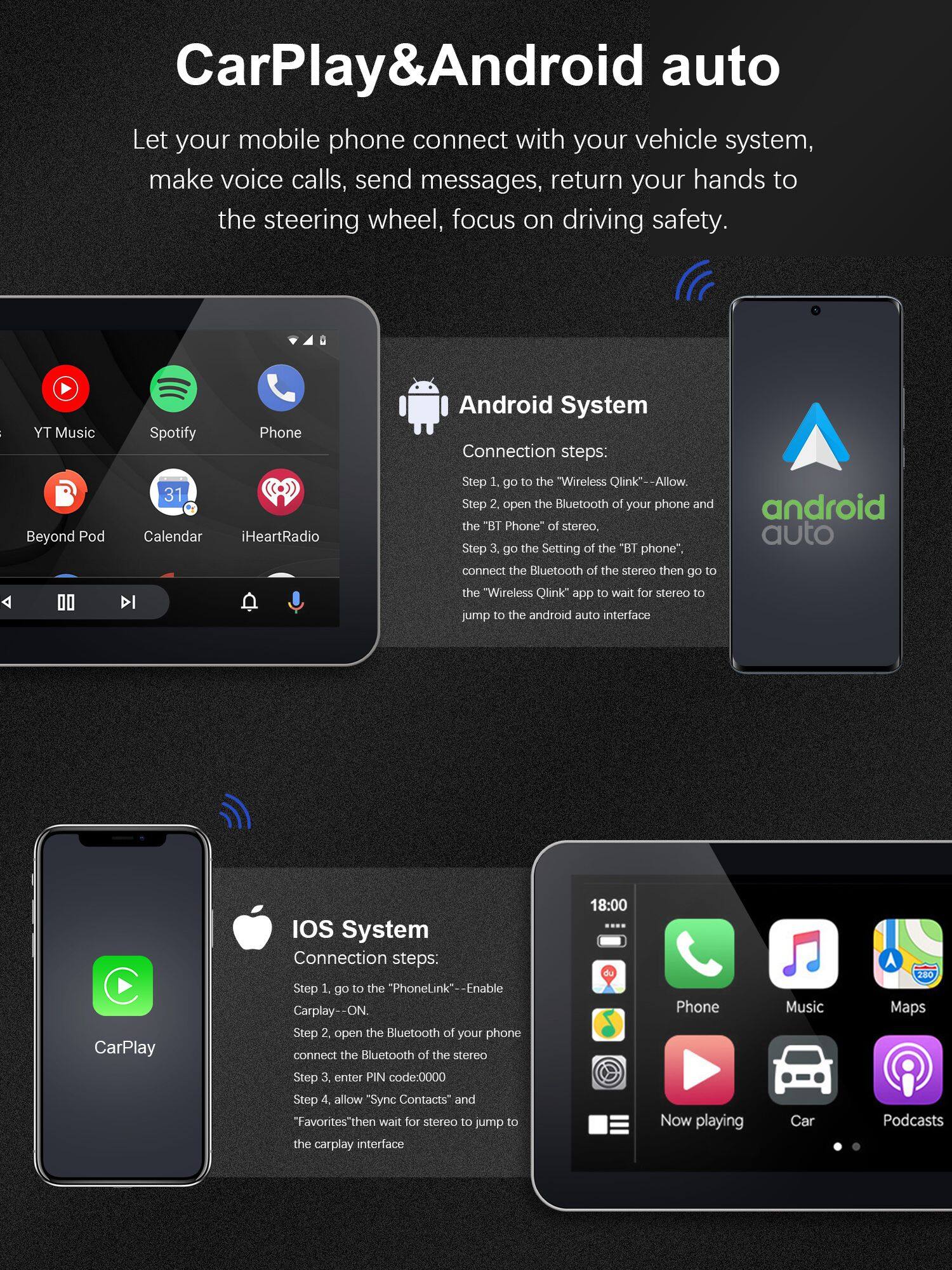 EKLEVA 12.3 IPS DSP 2 Din Android 12 Auto Radio For TOYOTA VIOS 2008 ...
