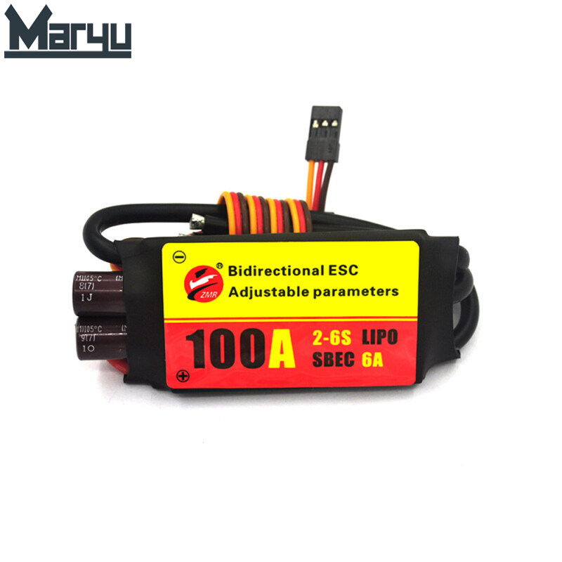 Zmr 12a/20a/30a/40a/60a/80a/100a แบบสองทิศทางปรับได้ไร้แปรง Esc สำหรับรีโมทคอนโทรลรถนิวเมติก ...