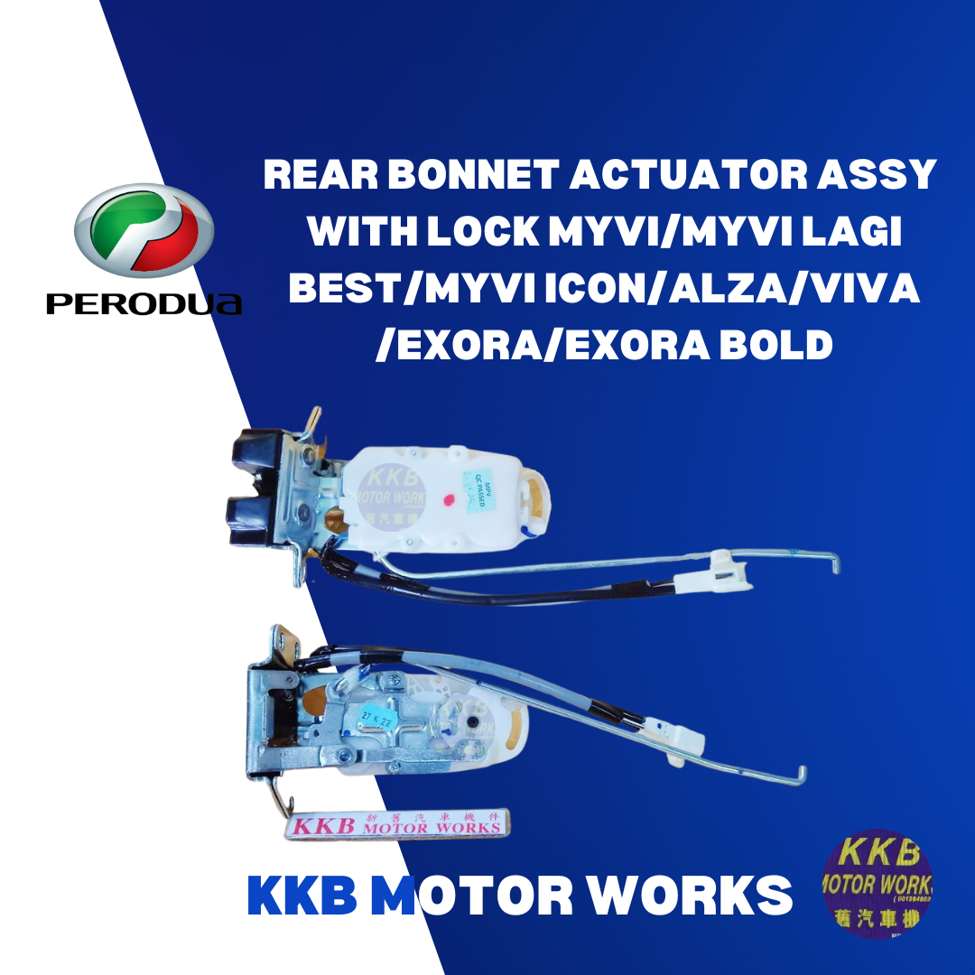 Perodua Genuine Original Rear Bonnet Actuator Assy with Lock for Myvi ...