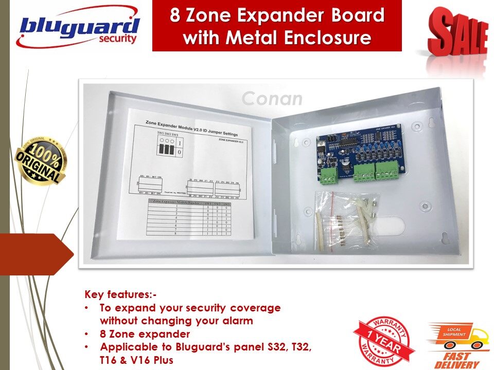 Bluguard Zone Expander Module 8 Zone Expander Board with Metal ...