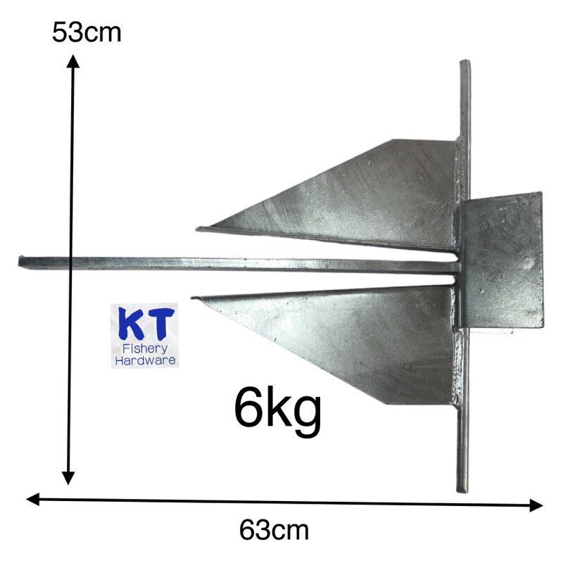 Danforth Anchor 6kg (Sauh Pasir) Sauh Bot Boat | Lazada