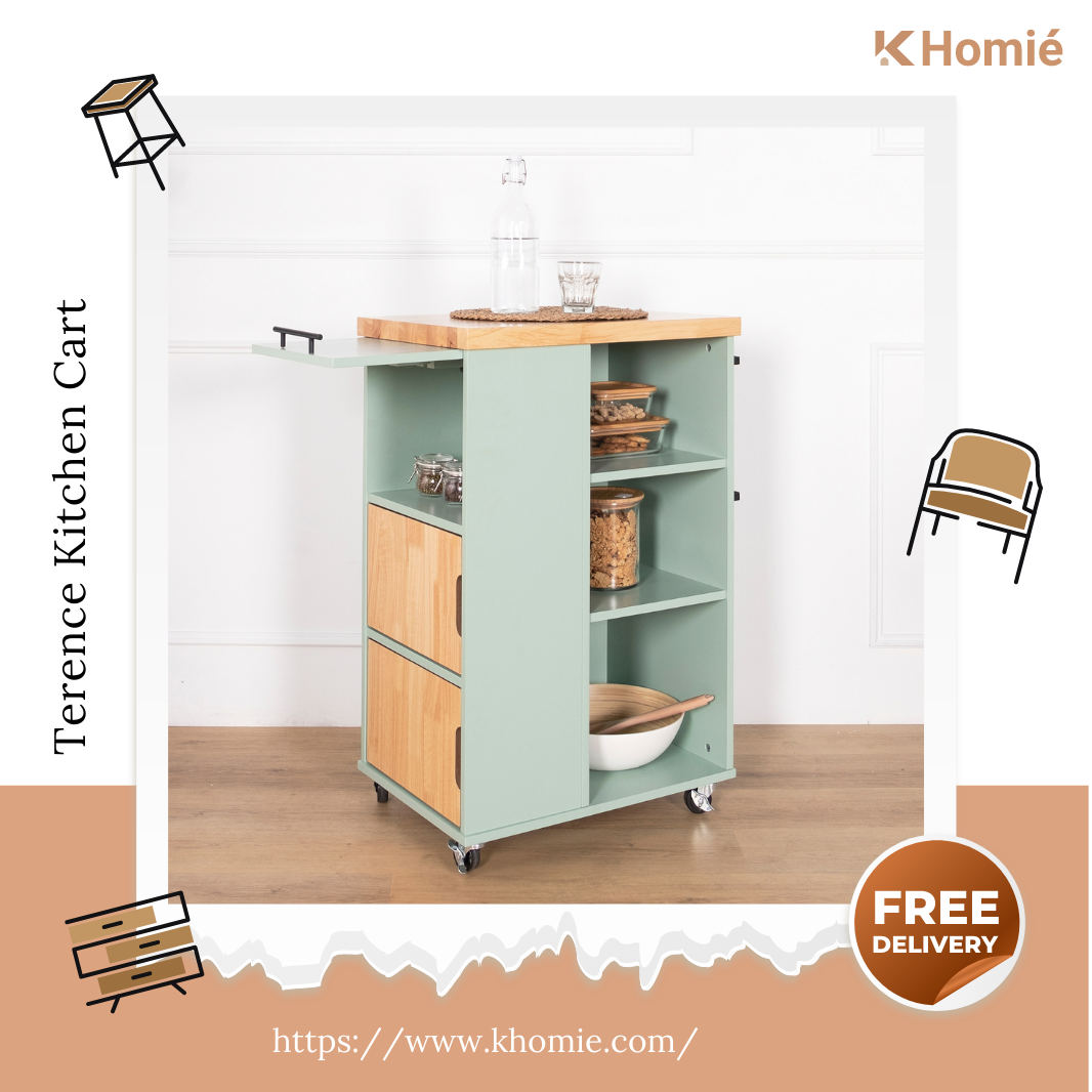 🔥Ready Stock🔥 TERENCE Kitchen Cart Dapur Trolley | Lazada