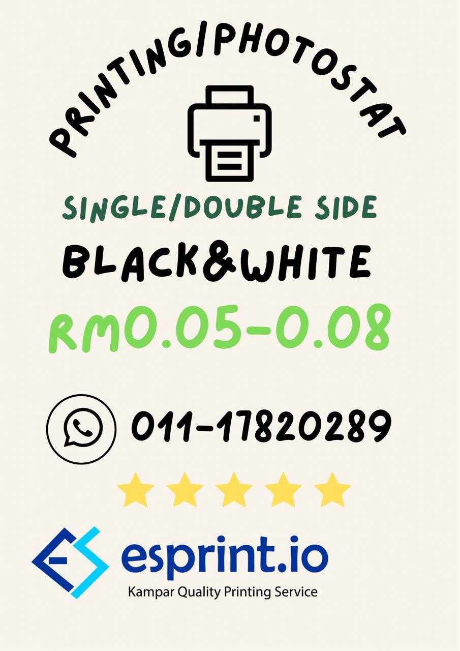 LIMITED TIME OFFER RM0.08!!!(DOUBLE SIDE)Printing Service | A4 A5 Black & White | Double Sided ...