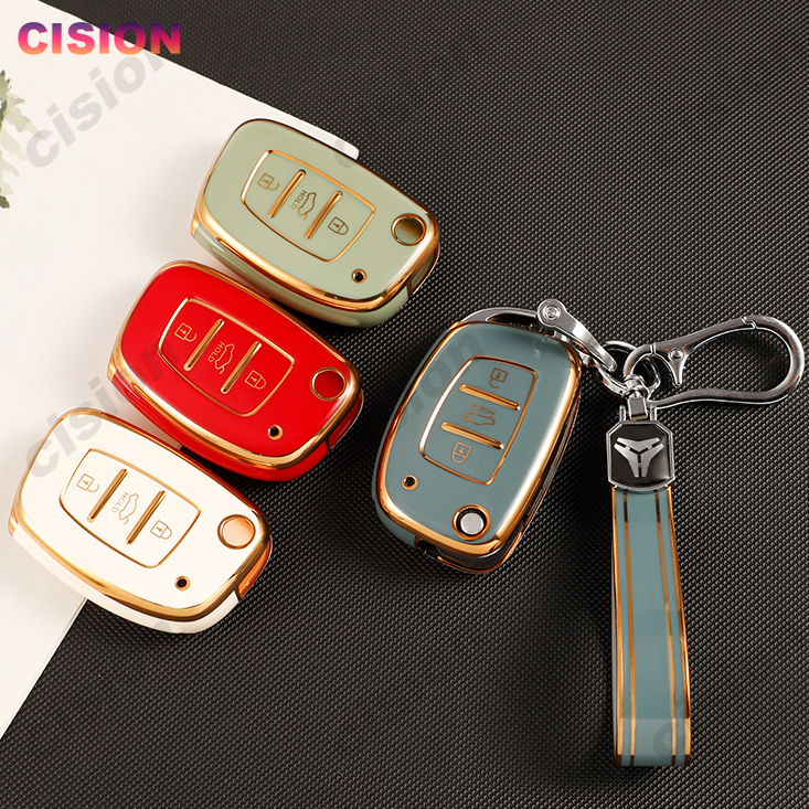 TPU Flip Car Key Case Cover Remote Fob Holder Shell Keychain Protector ...
