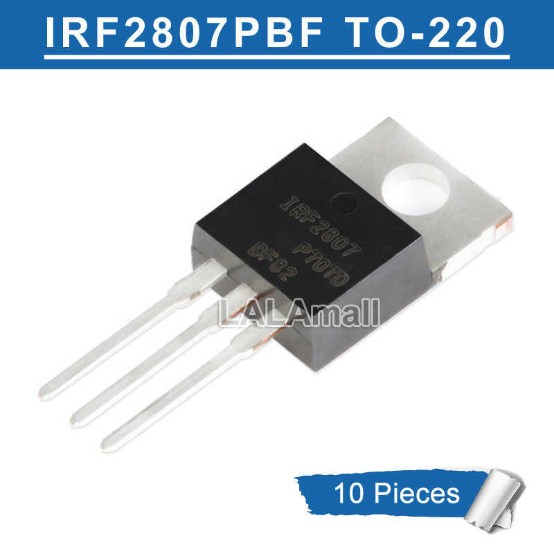 10ชิ้นเดิมIRF2807 IRF2807PBF TO-220 N-ช่อง75โวลต์/82A MOSFETทรานซิสเตอร์ใหม่เอี่ยม - LALAmall ...