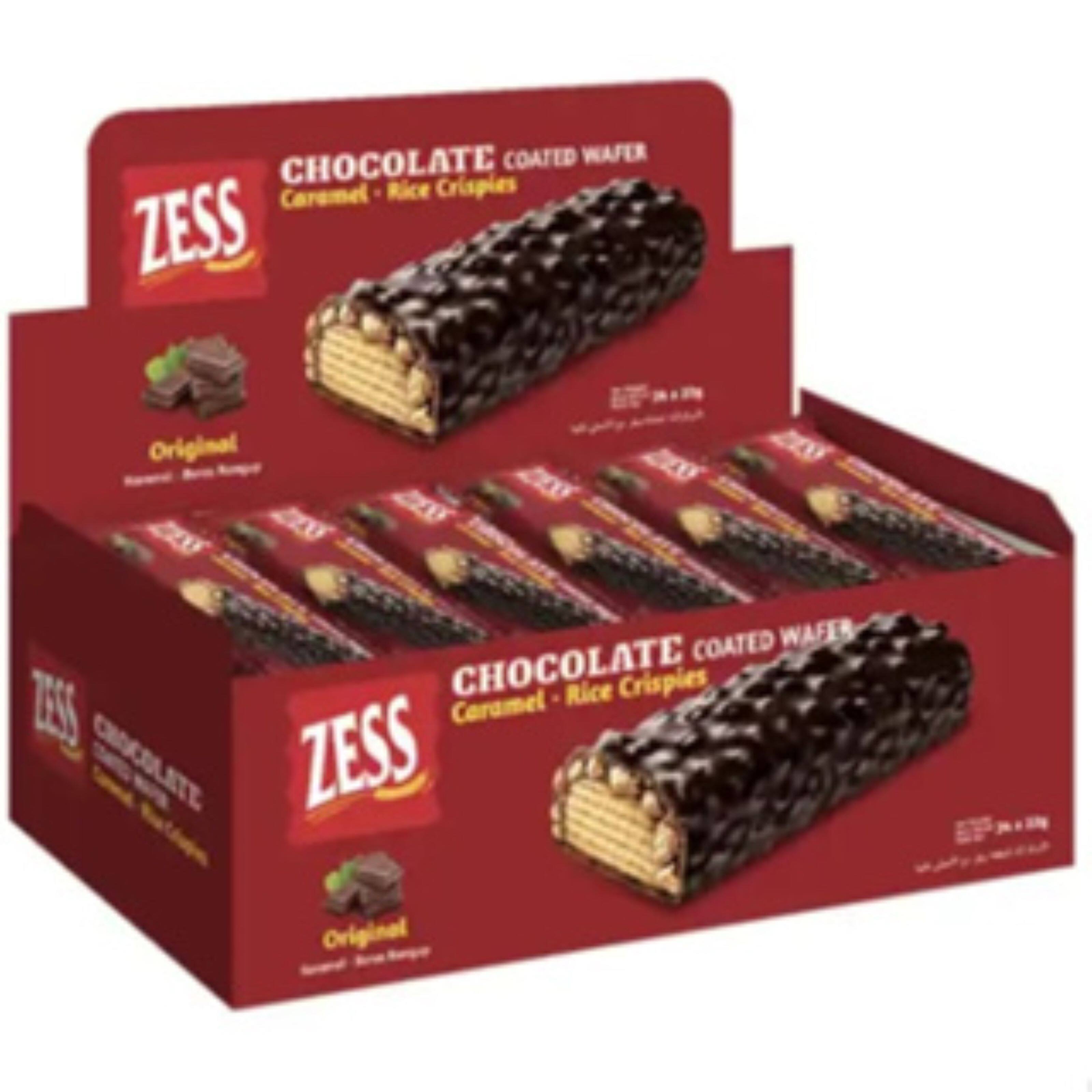 Zess Chocolate Coated Wafer 24 x 22g | Lazada