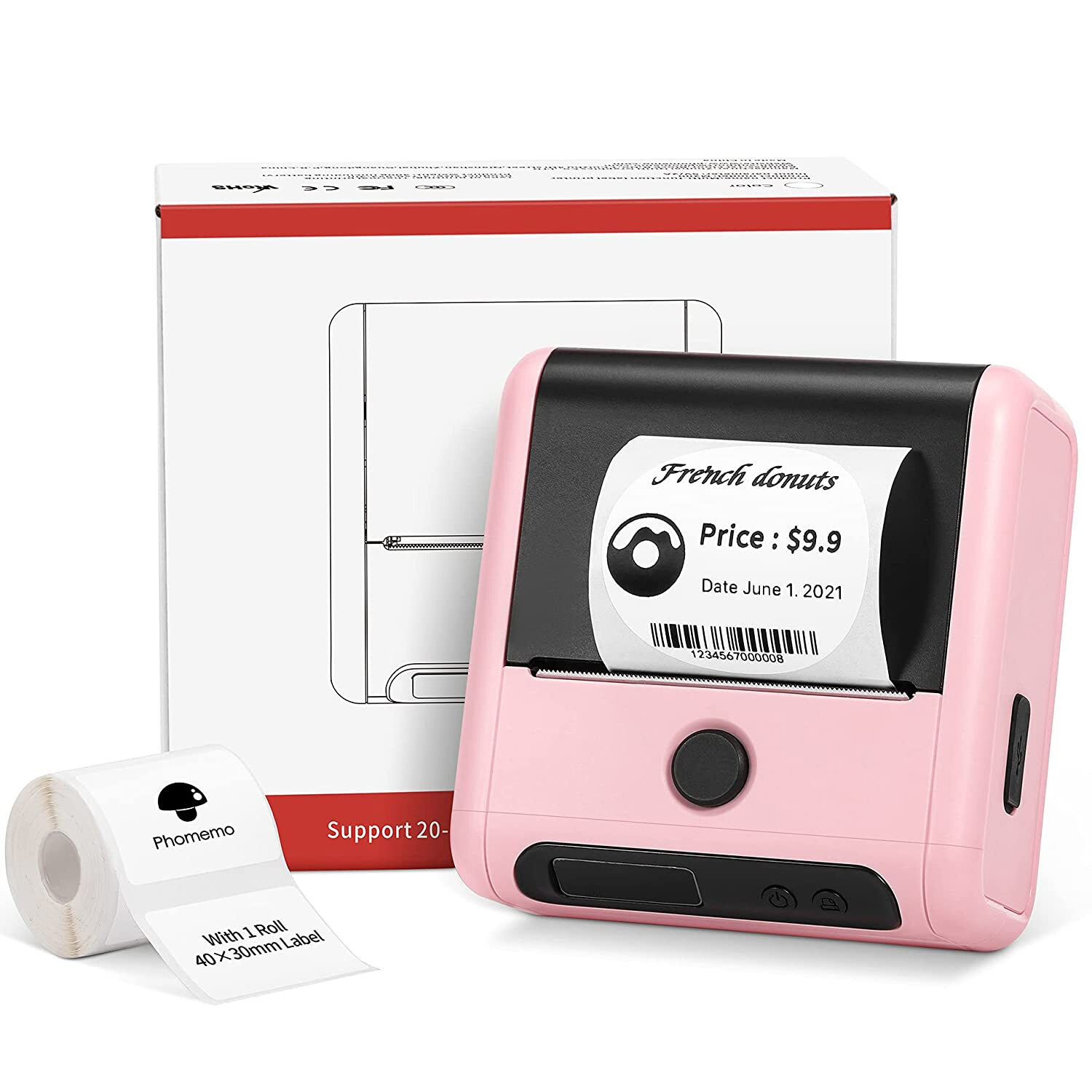 Phomemo M200 Printer Thermal Label Maker Photo Big Sticker Labeler ...
