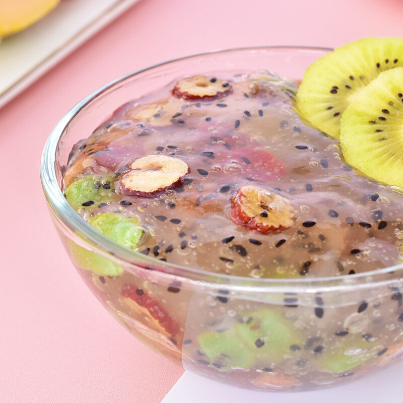 Fasimiyu 500g/กระป๋อง ผลไม้ที่มีสีสันผงรากบัวซุปถั่วผงรากบัวอาหารเช้าอาหารทดแทนต้มน้ำต้มอาหาร ...