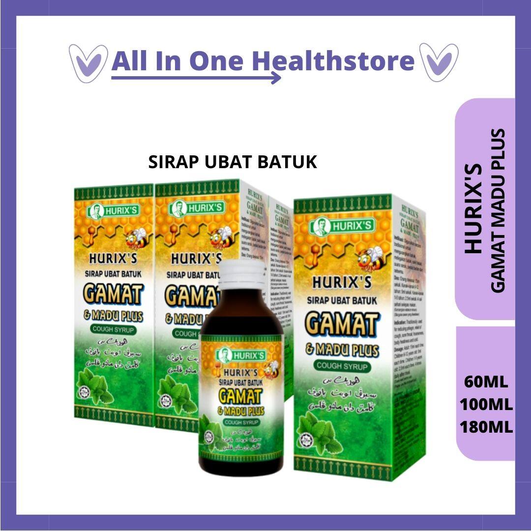 HURIX'S UBAT BATUK GAMAT MADU PLUS 60ML/100ML/180ML | Lazada