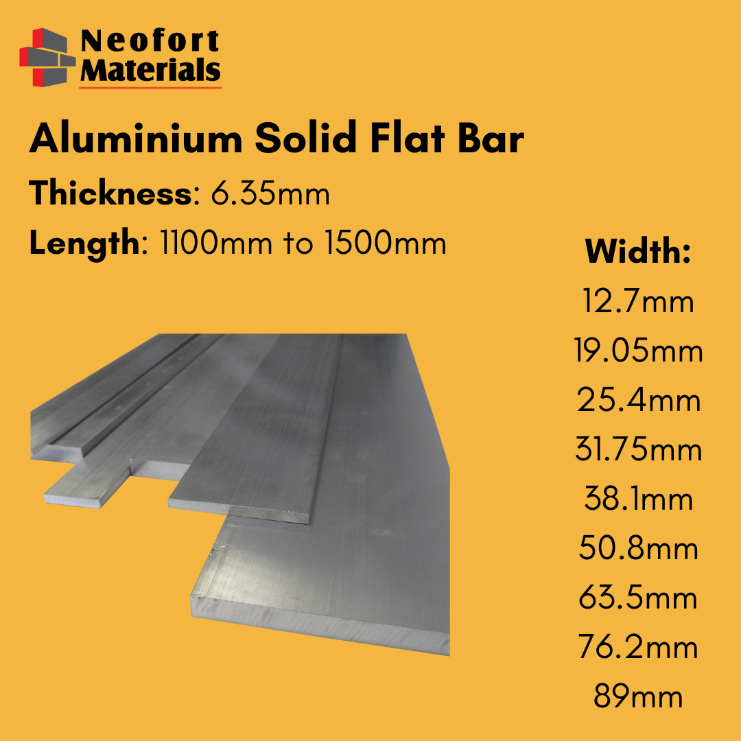 Aluminum Plate MECCANIXITY 6 Pcs Square Aluminum Flat Bar, 13/64" (5mm ...