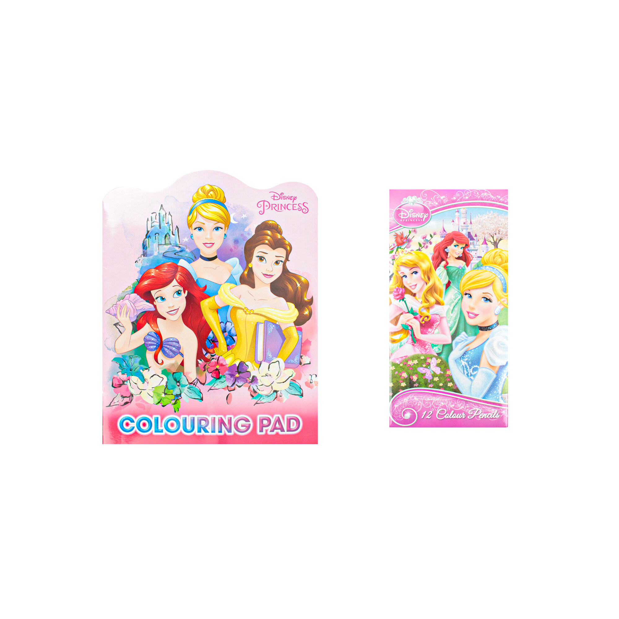 Disney Princess Colouring Book with Coloured Pencil Queen Elsa Queen ...