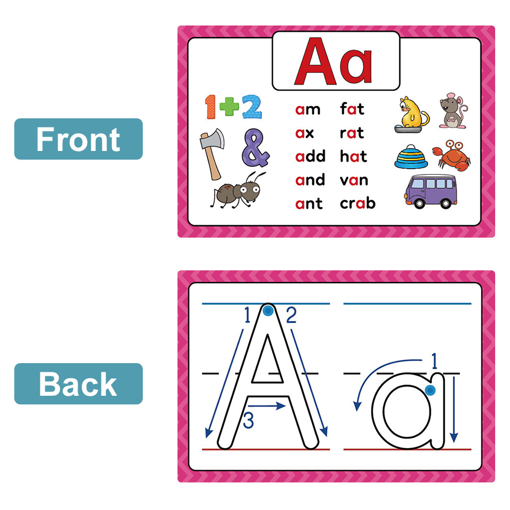 Kids Early Flash Cards Alphabet Letter ABC Number Digital Baby English ...