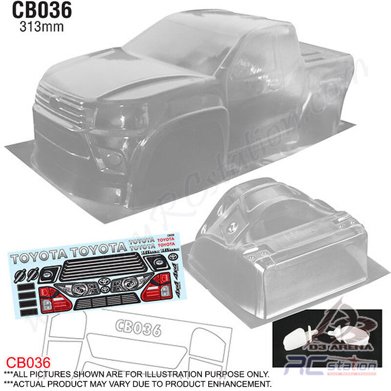 Team C Crawler Clear Body Shell CB036 1/10 Hilux Crawler Body (Width ...