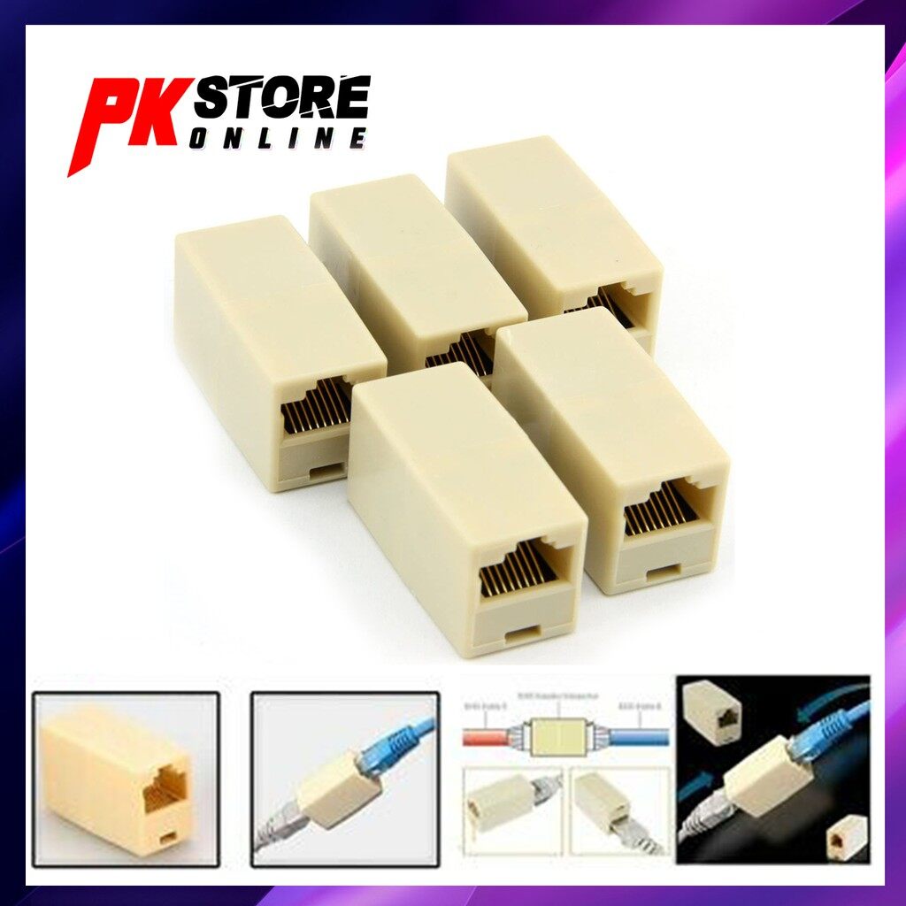 RJ45 JOINT / NETWORK JOINT / NETWORK FEMALE TO FEMALE ADAPTER FOR JOIN ...