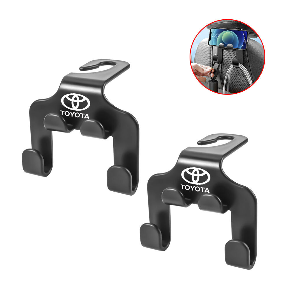 2023 Car Seat Headrest Hook 4 Pack Hanger Storage Organizer Universal ...