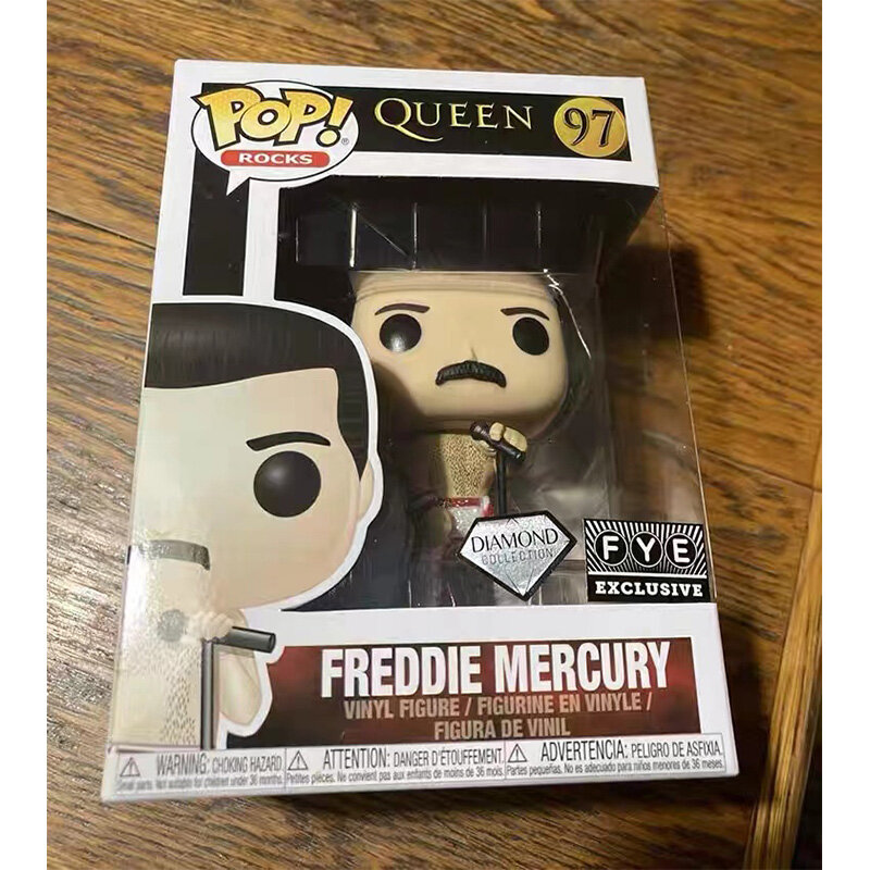 FUNKO POP #97 Rocks Queen Freddie Mercury King ไวนิล Action Figures ...