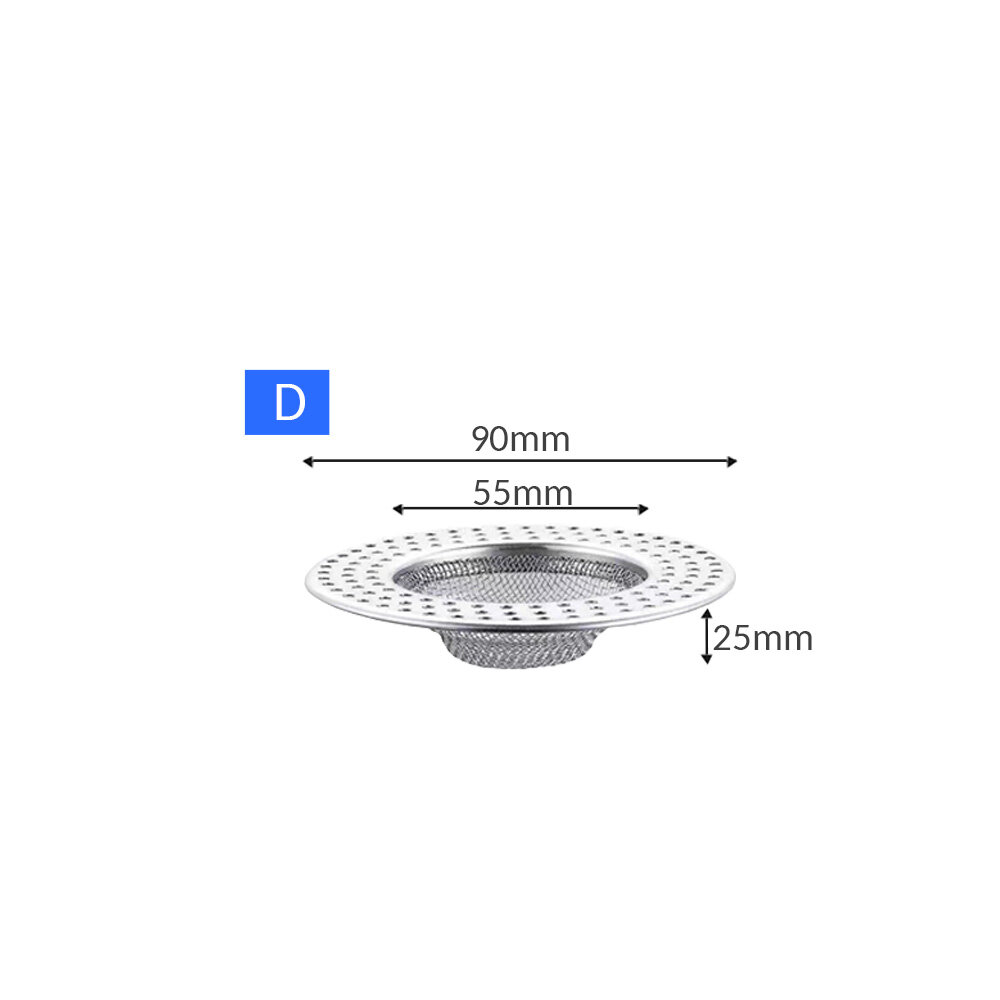 304 Stainless Steel Strainer Bathroom Toilet Floor Drain Filter Sewer ...