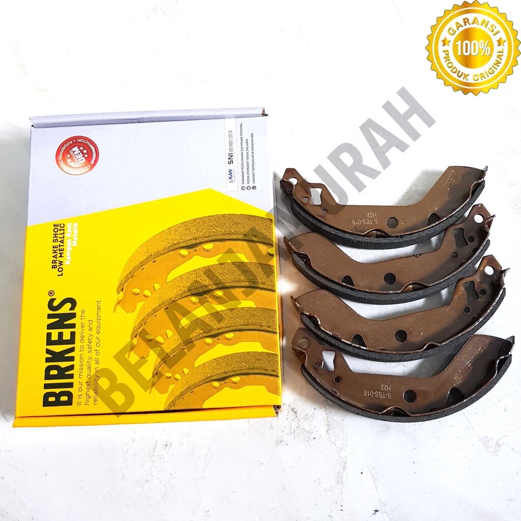 Brake Shoe / Kampas Rem Belakang Agya, Ayla 100% Asli Birkens 04495 ...