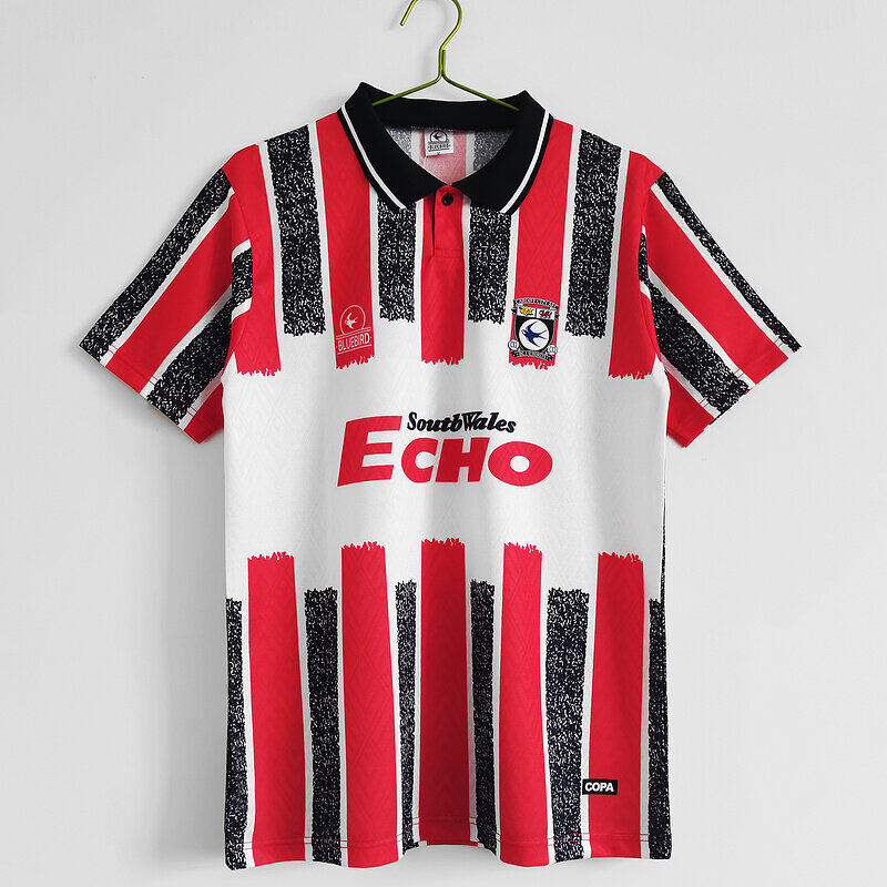 1990 Cardiff City Red Retro เสื้อฟุตบอล,เสื้อฟุตบอล S-XXL - Tinmee ...