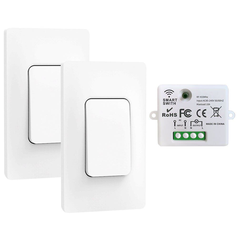 [Hot K] Wireless Self Powered Light Switch No Need Battery Water Proof ...