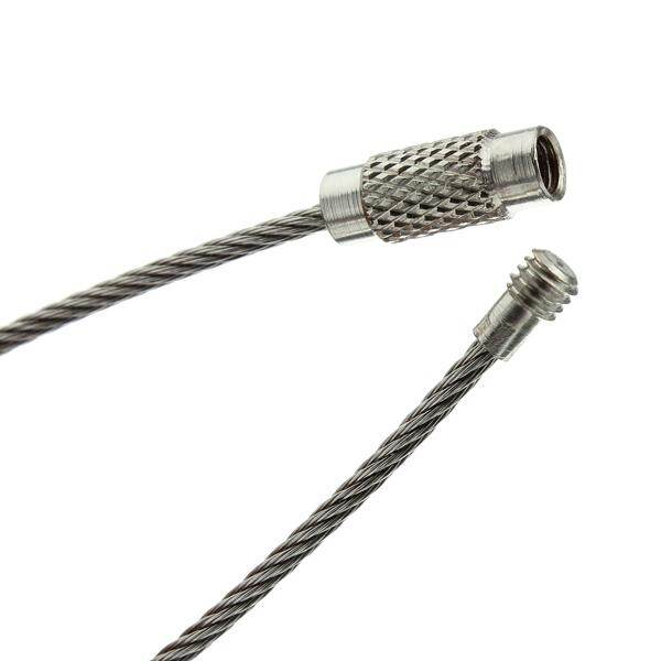 Stainless Steel Screw Locking Wire Keychain Cable Key Rings Outdoor ...