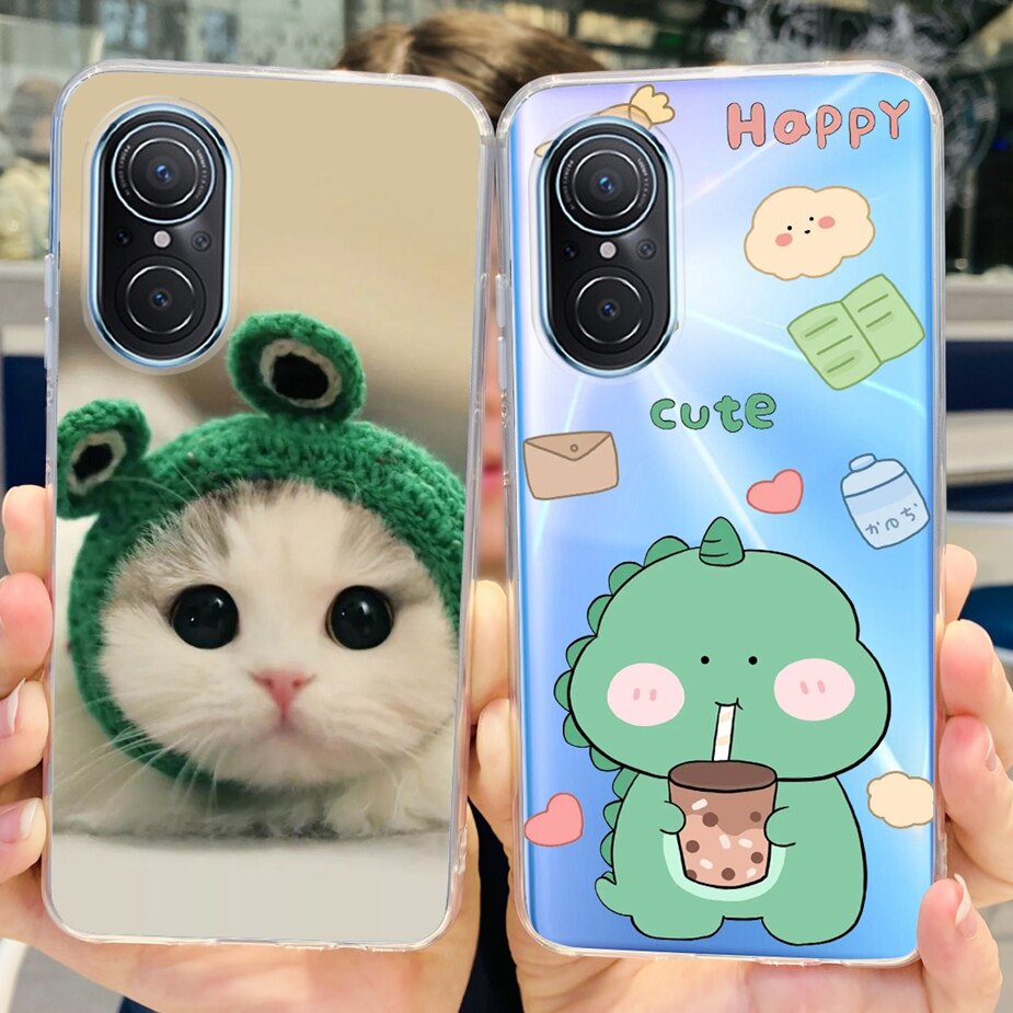 เคสสำหรับ Huawei Nova 9 SE JLN-LX1 JLN-LX3ฝาครอบภาพวาดหลากสีสันแบบนิ่ม ...
