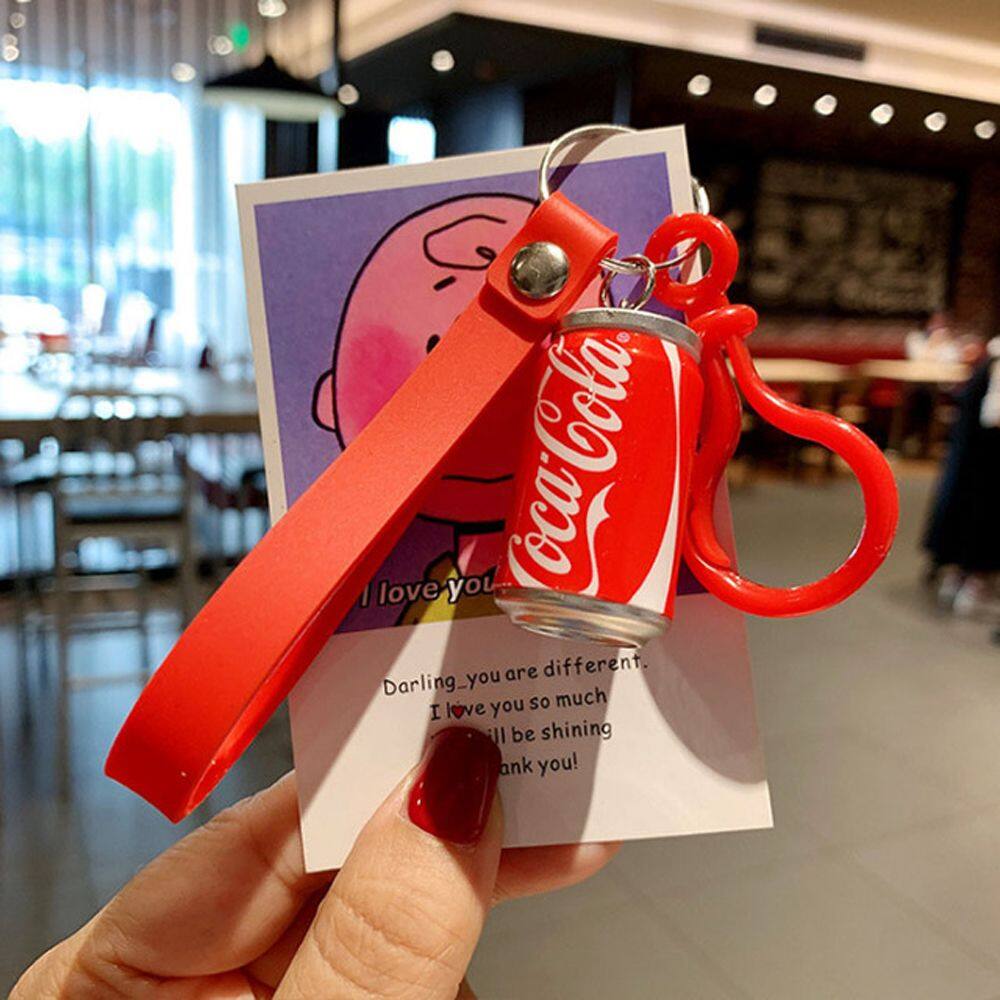 DUOJI Creative Fashion Trinket Gift Keyring Pendant Key Holder Coke ...