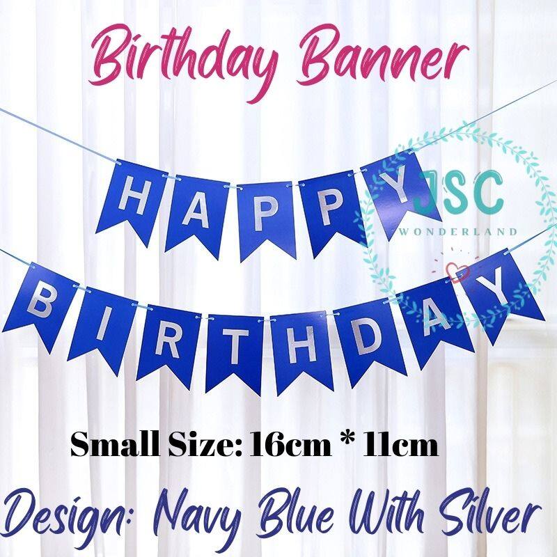 Blue Happy Birthday Banner Printable Template Blue Happy Birthday