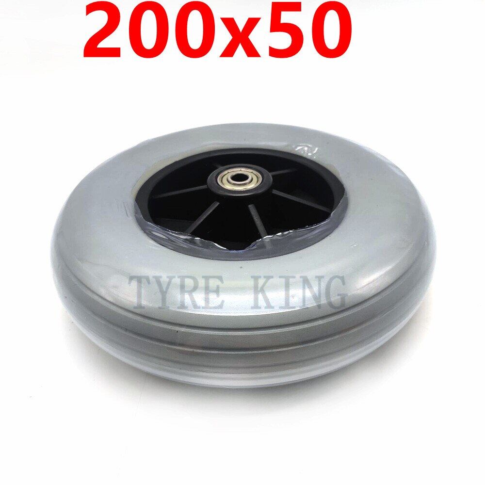 ล้อยางแบบแข็ง200X50ขนาด8X2นิ้ว,ล้อหน้าล้อ PU ขนาด200*50สำหรับอะไหล่ ...