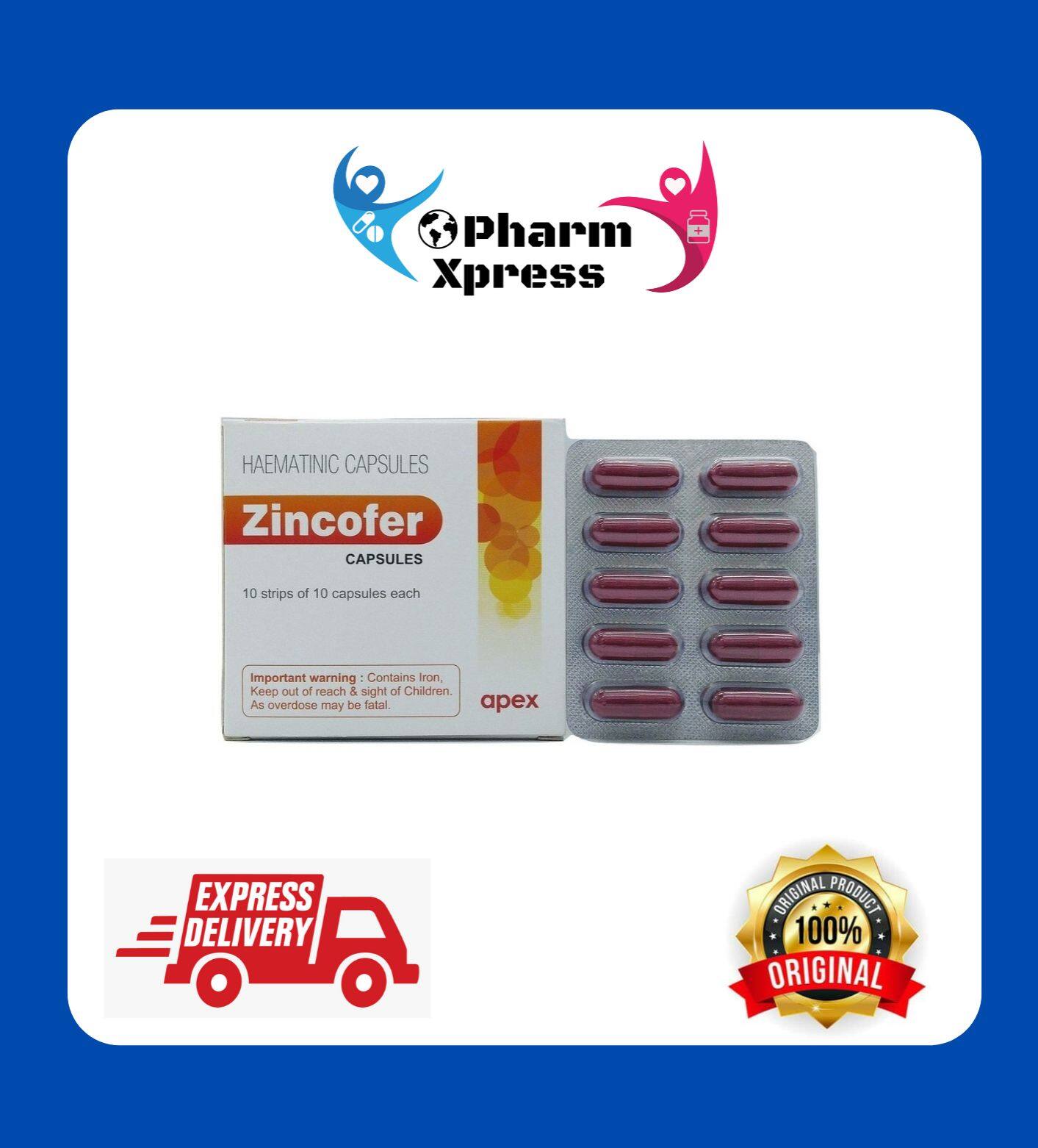 Apex Zincofer Haematinic Capsules 10's | Lazada