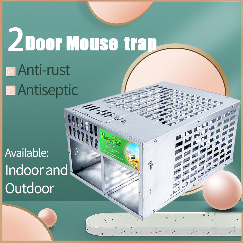 Reusable Double-door Multi-Catch Mice Mouse Rat Trap Cage Live ... Reusable Double-door Multi-Catch Mice Mouse Rat Trap Cage Live ...