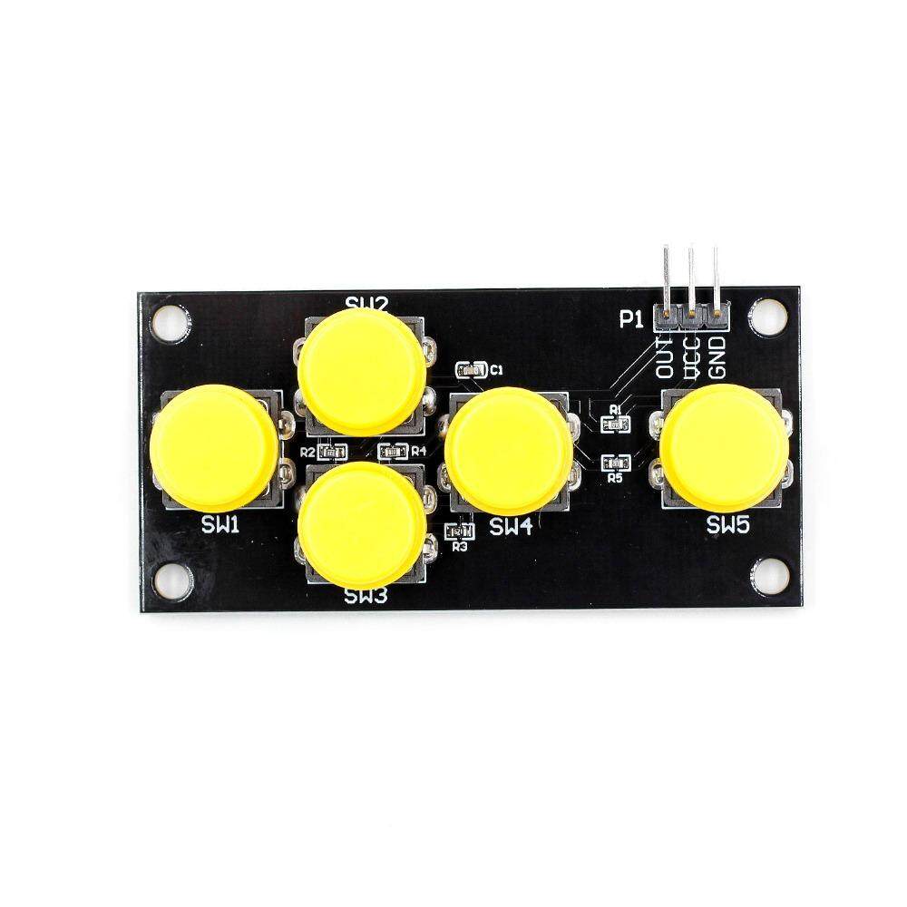 Ad Keyboard Simulate Five Key Module Analog Button For Arduino Sensor Expansion Board Electronic