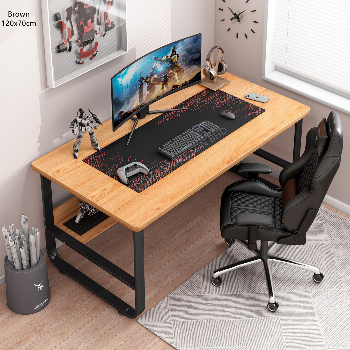 Modern Wood Home Office Table 120x70 Study Table Living Room ...