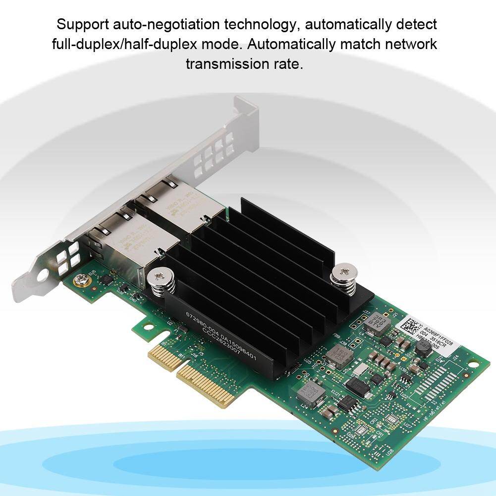 2 พอร์ต Gigabit การ์ด LAN NIC การ์ดเน็ตเวิร์คสำหรับ Intel X550-T2 PCI-E ...