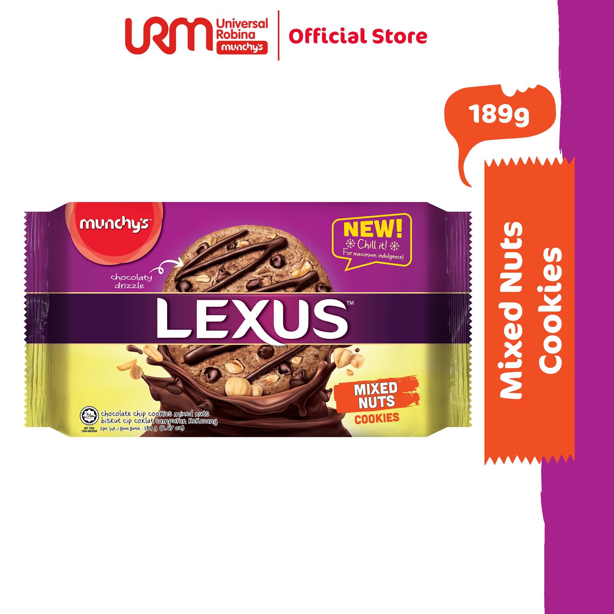 Munchy's LEXUS Cookies Mixed Nuts 189g | Lazada