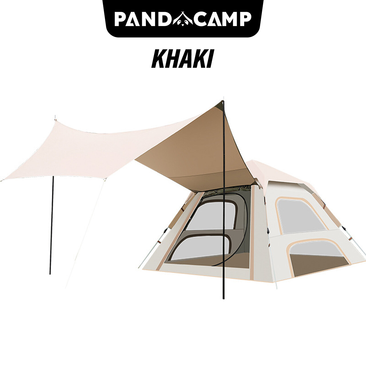 PANDACAMP Khemah Camping Murah Flysheet Kemah Camping Tent Waterproof Tent Automatic Tent ...