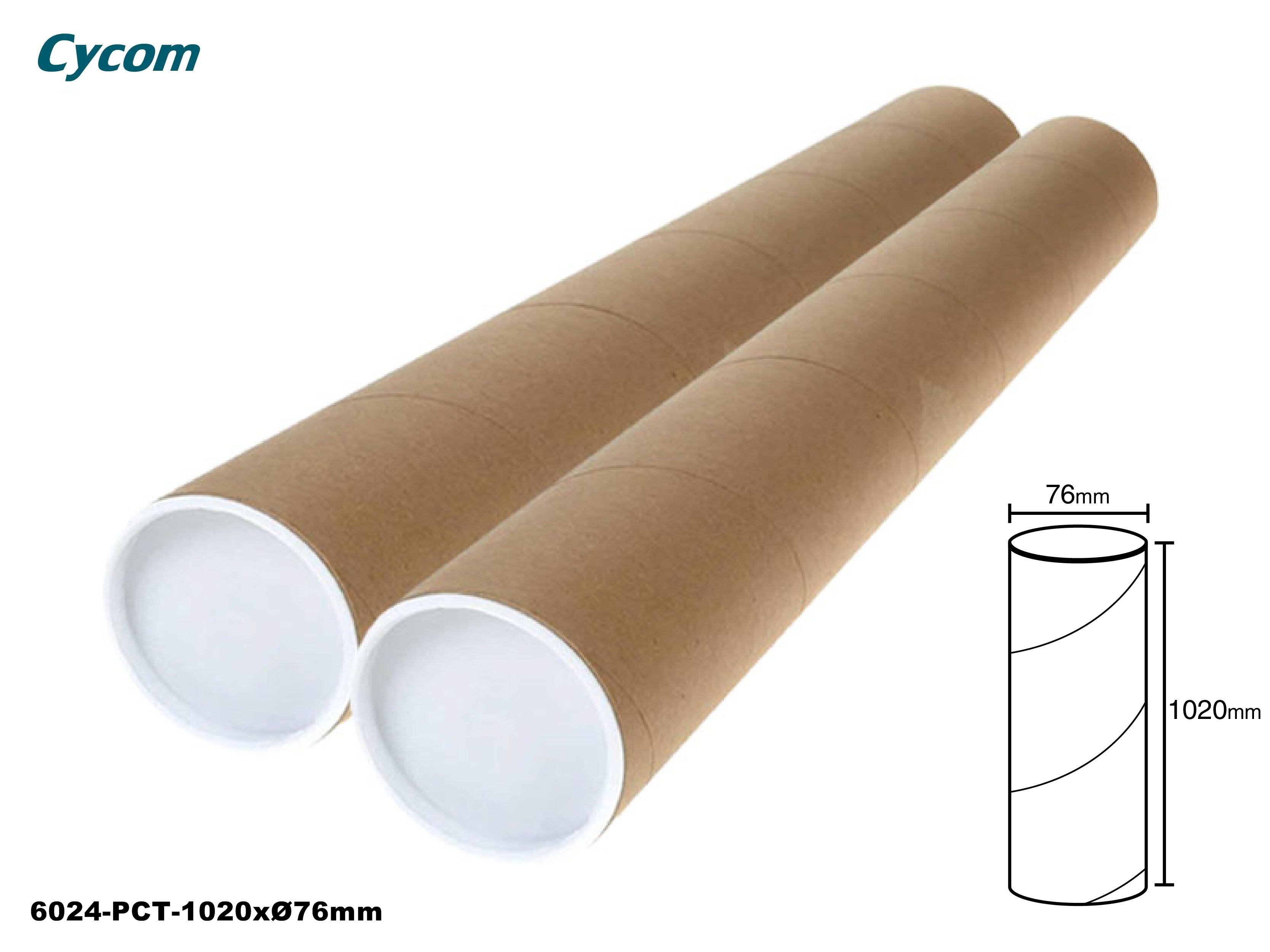 Kraft Paper Tube Roll Poster Tube Storage Cylinder Container Cardboard ...