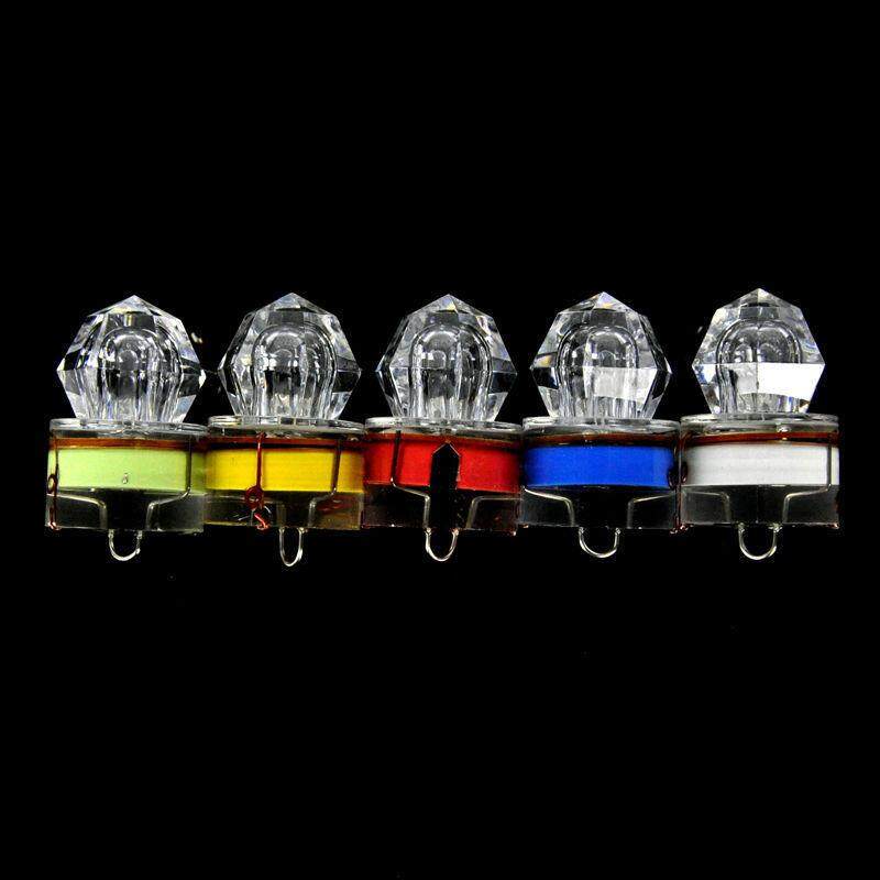 5Pcs Led Deep Drop Underwater Diamond Flashing Fishing Light Squid ...